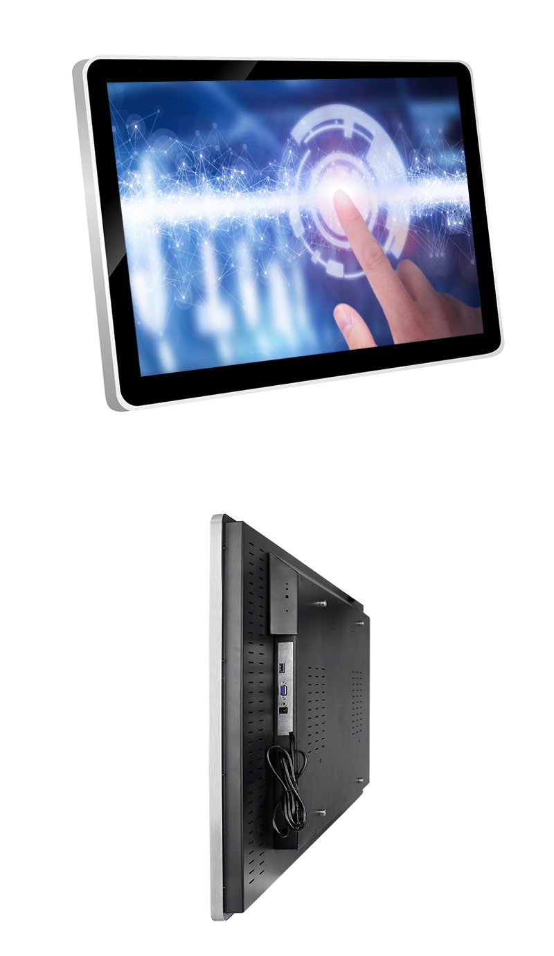 wall mounting frameless FHD 42 inch capacitive IR touch screen monitor ...